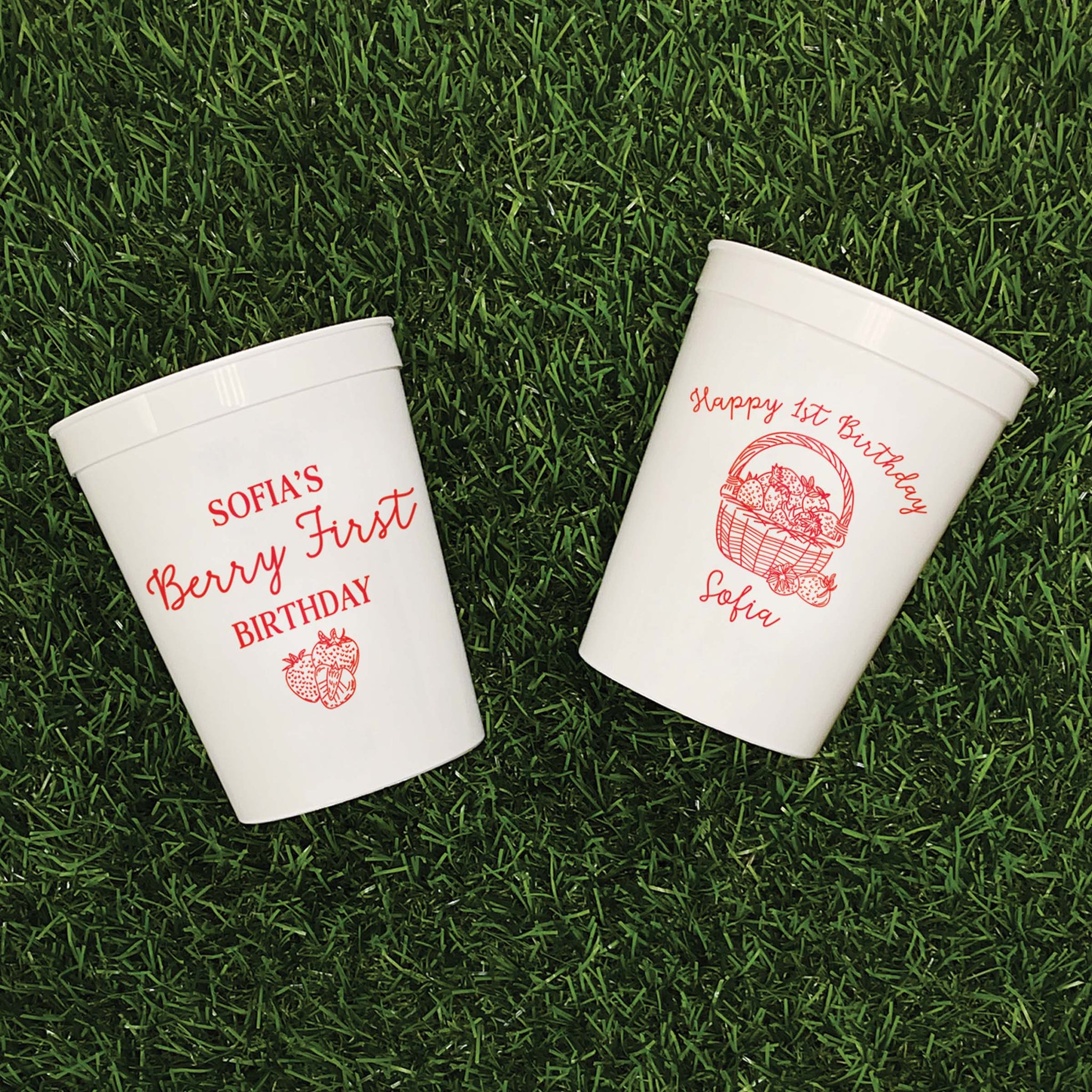 Birthday Berry First - Stadium Cups