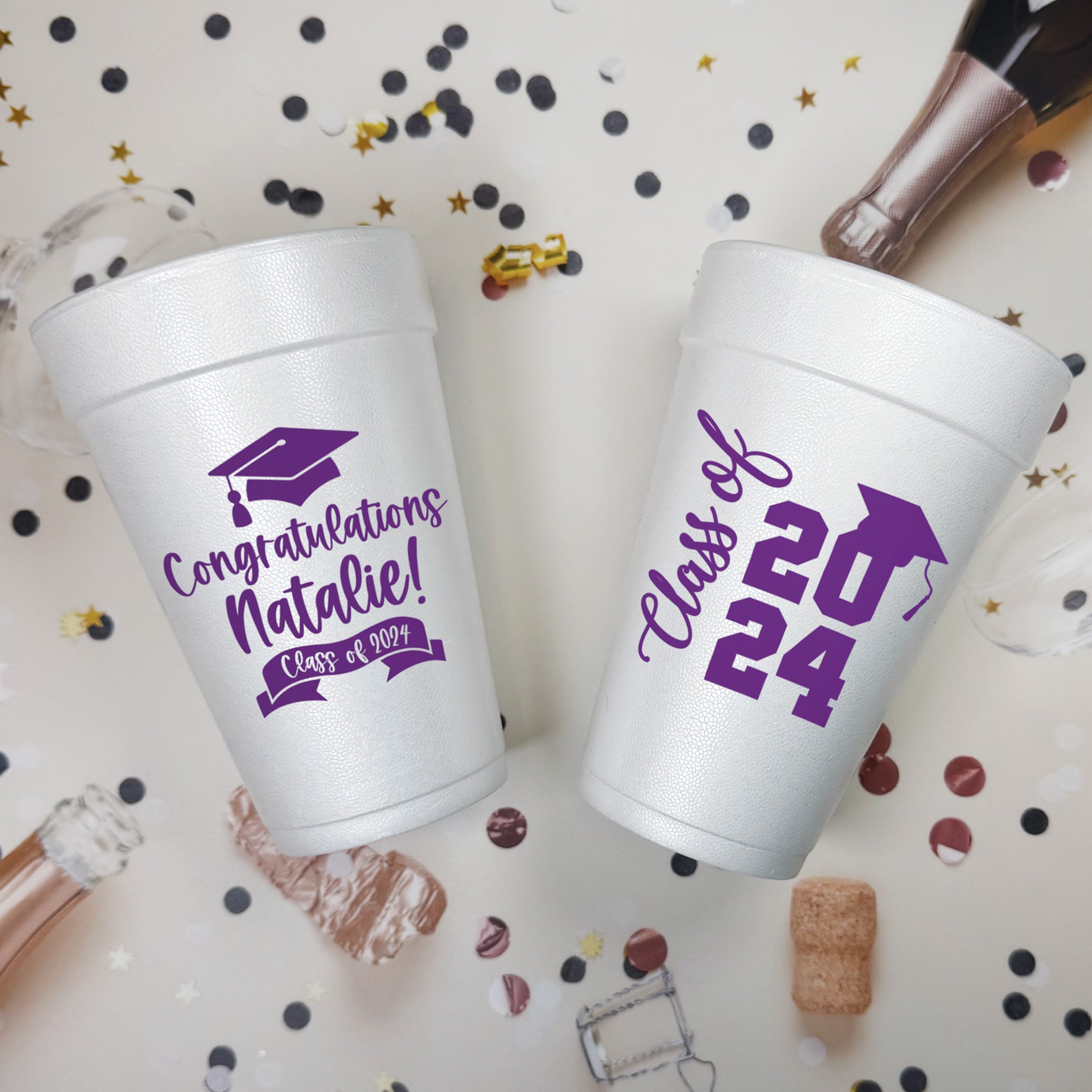 Graduation - Foam Cups